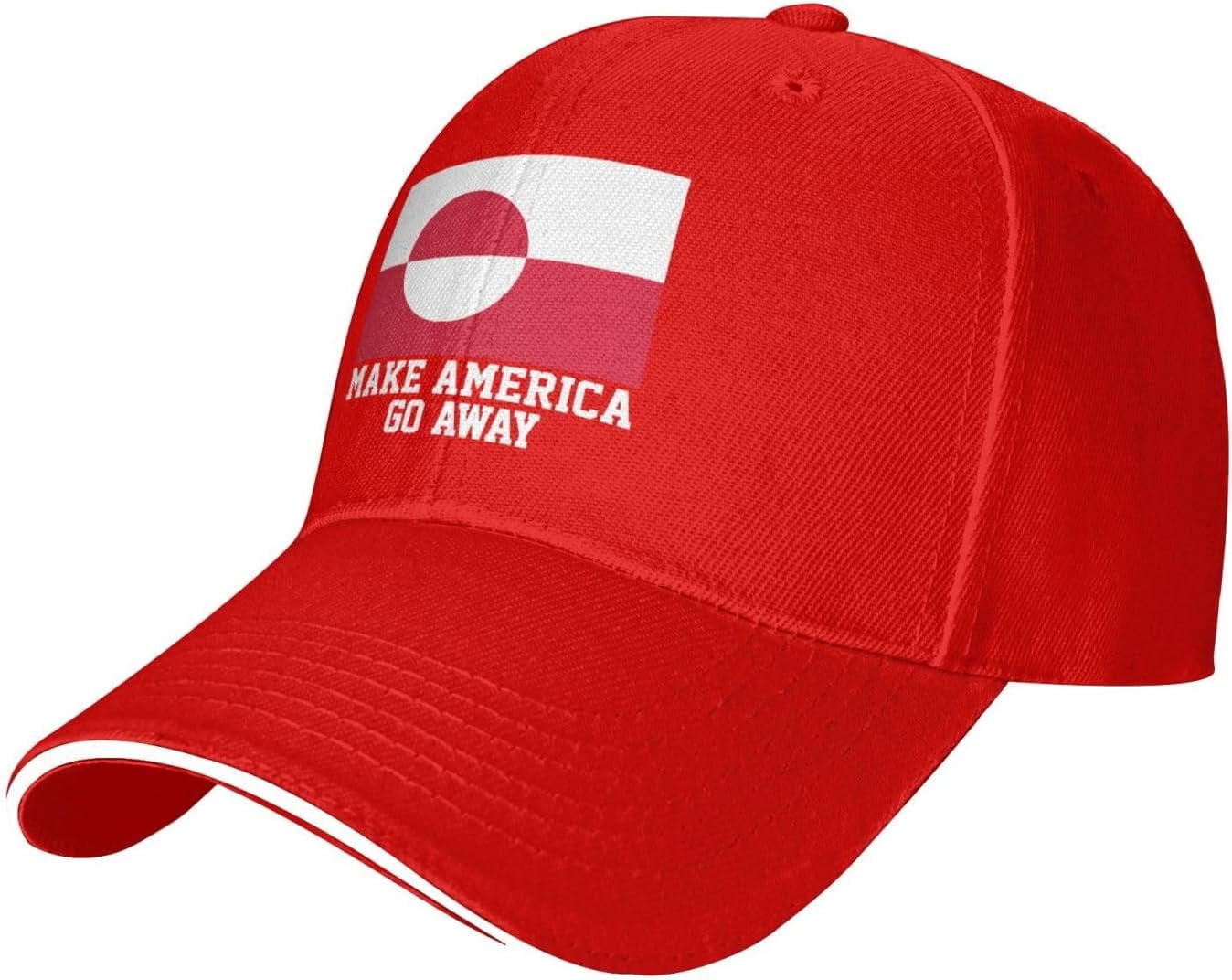 Anti-America Humor Hat – Greenland Says No, Funny Baseball Cap ...