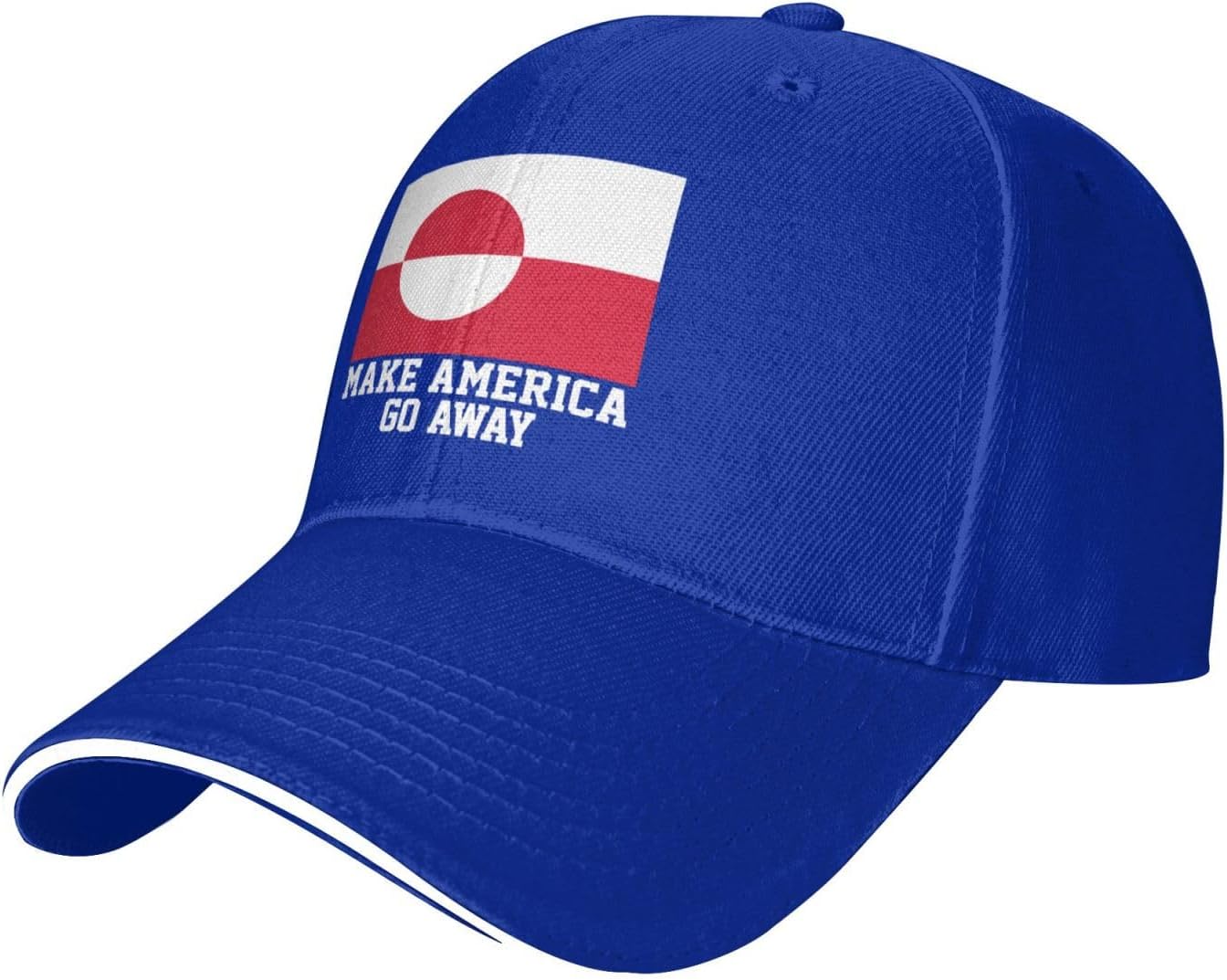 Anti-America Humor Hat – Greenland Says No, Funny Baseball Cap ...