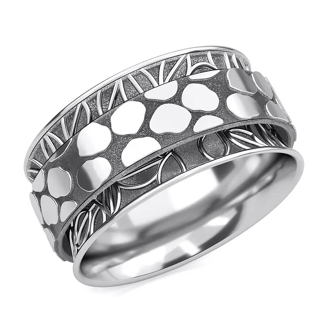 Anxiety Ring for Women 925 Sterling Silver Spinning Spinner Rings for ...