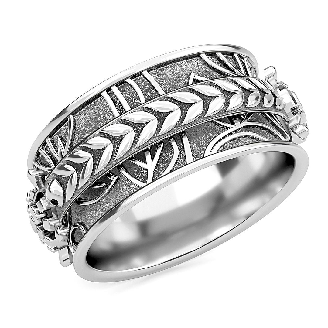 Anti Anxiety Ring for Women 925 Sterling Silver Spinning Spinner Rings ...