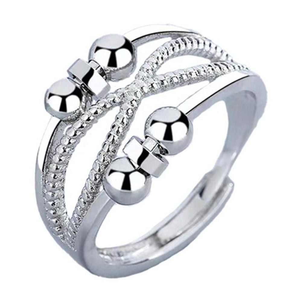 Anti Anxiety Rings For Women Men Fidget Band Rings Set For Anxiety ...