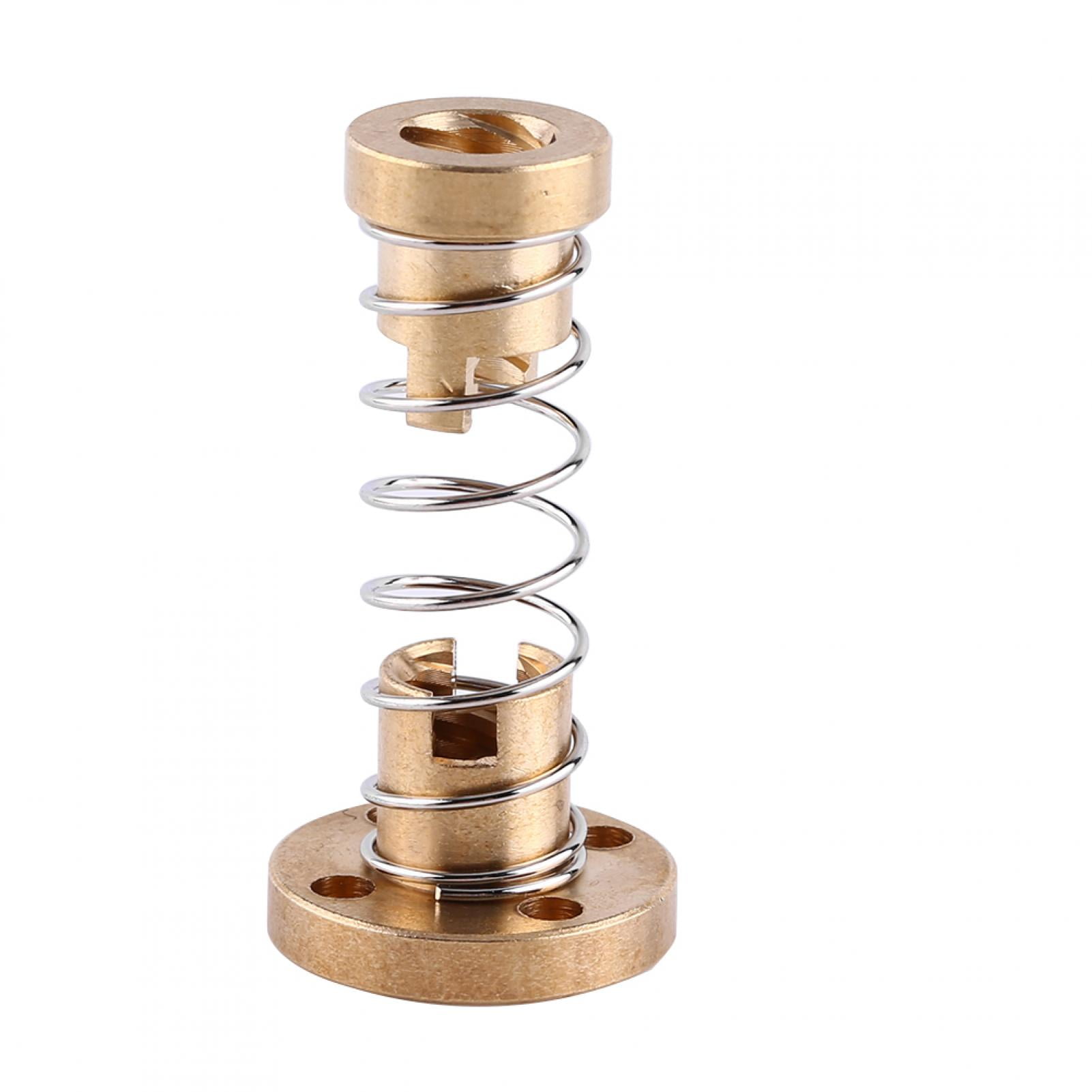 Anti Backlash Spring Loaded Elimination Gap Nut for T8 Threaded Rod ...