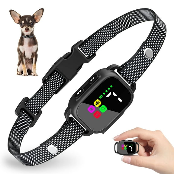 Tiny Bark Collar for Small Dogs 5-15 lbs and Puppies - No Shock Anti Barking Collar ...