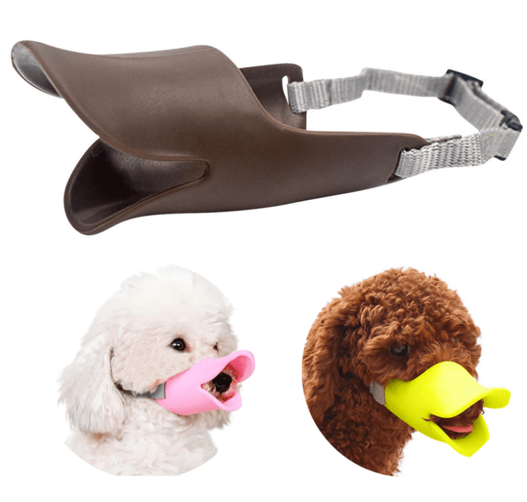 Anti-Bark Duck Muzzle for Small Dogs Adjustable Pets Safety Mouth ...