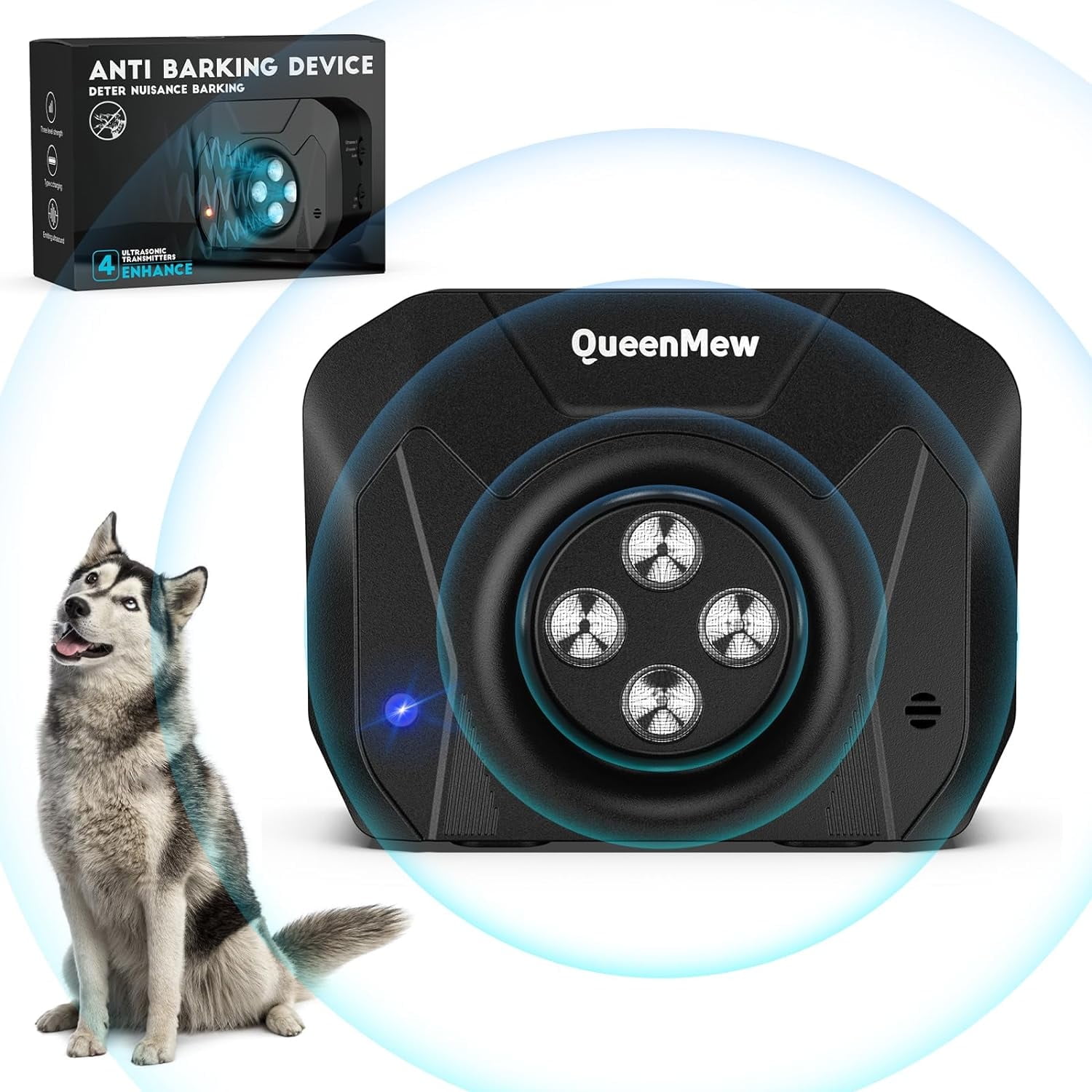 Anti Barking Device, Bark Control Device, Dog Barking Deterrent with 3 ...