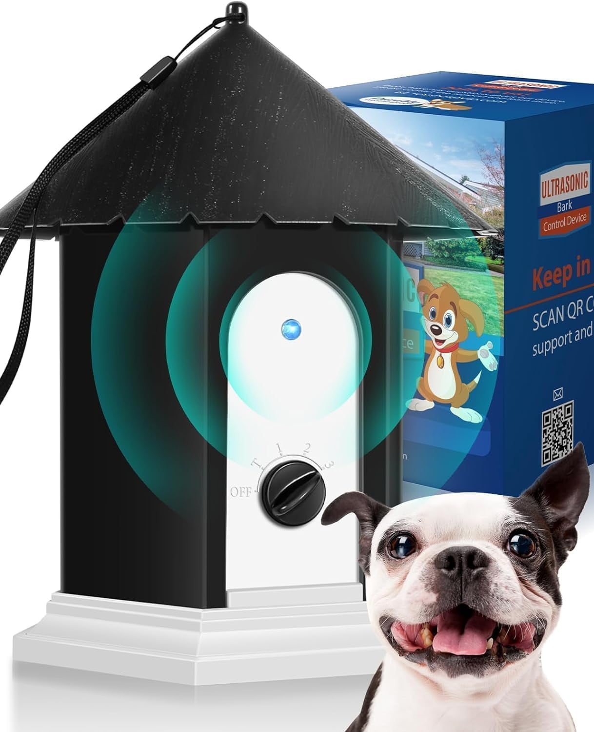 Anti Barking Device, Barking Deterrent Devices Up to 50 Ft Range ...