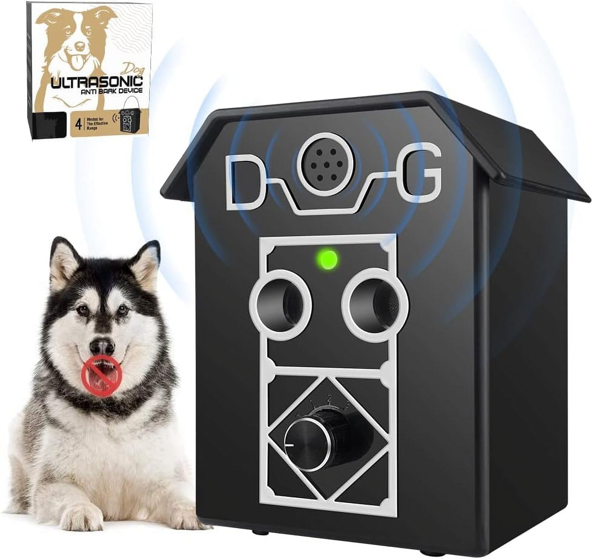 Tohoyard Ultrasonic Bark Control Device, Dog Training Aid with 3 ...