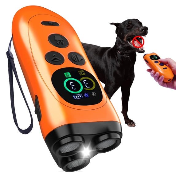 Anti Barking Device for Dogs, 7-in-1 Ultrasonic Deterrent w/ 3X ...