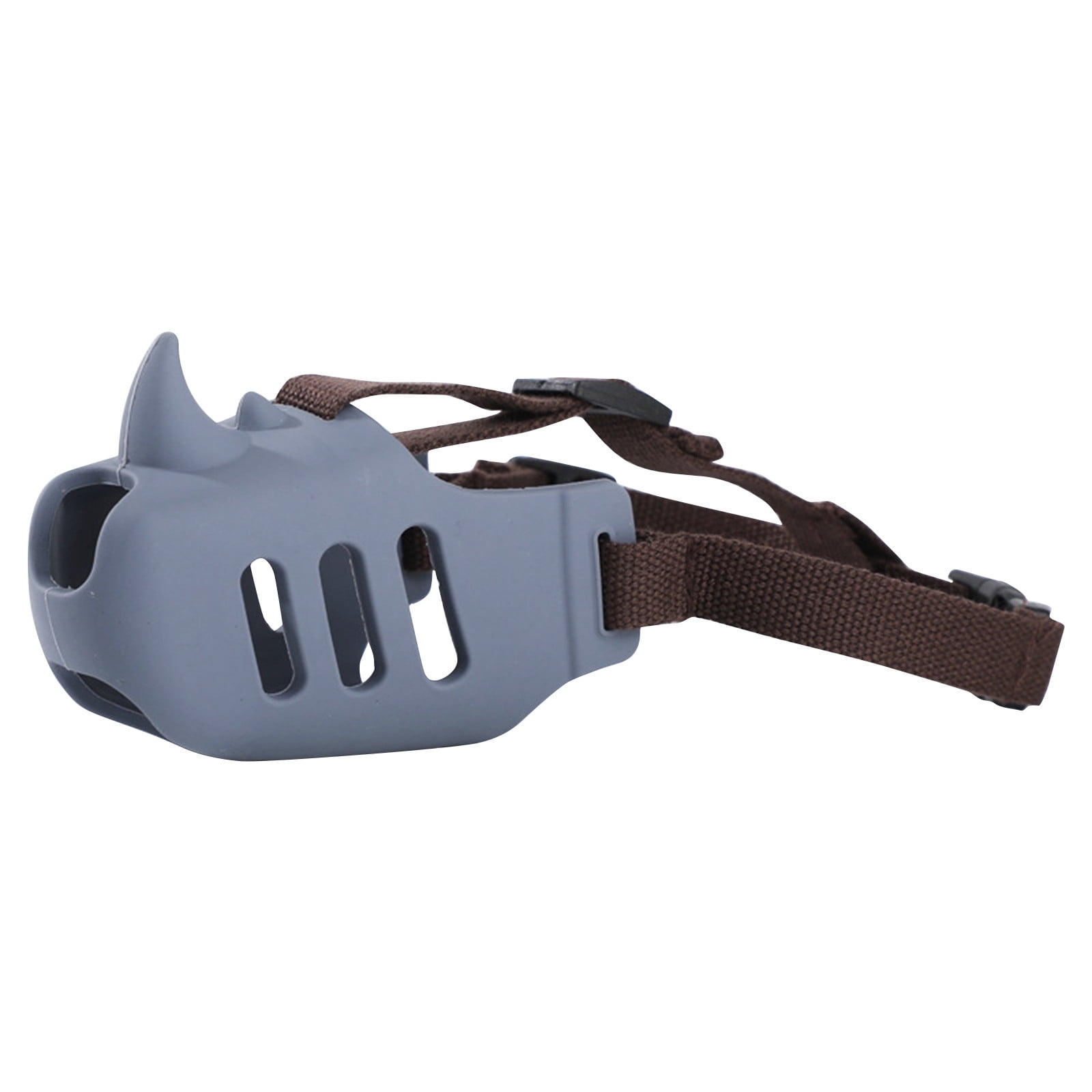Anti Bite Dog Muzzle - Dog Soft Mouth Rhino with Adjustable Strap ...