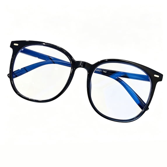Anti Blue Light Round Glasses, Lightweight Computer Eyeglasses for ...