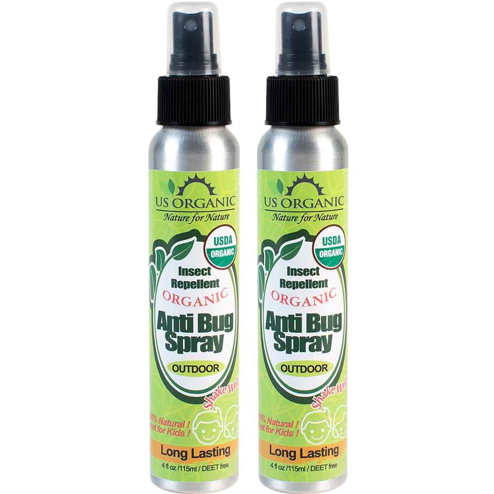 US Organic Anti Bug Spray - Herbal Insect Repellent, Non-Aerosol ...