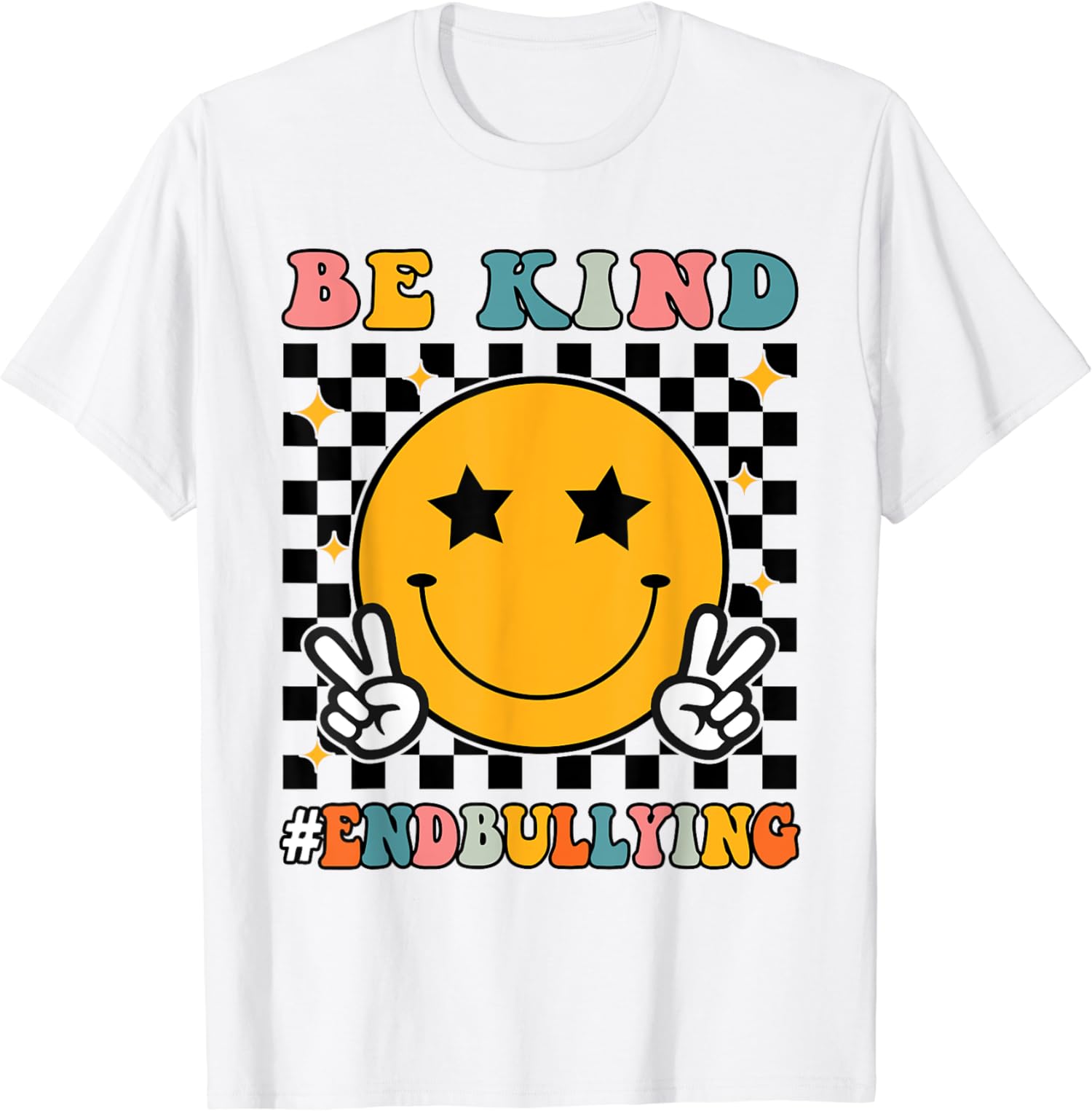 Anti Bullying Smile Face T-Shirt - Walmart.com