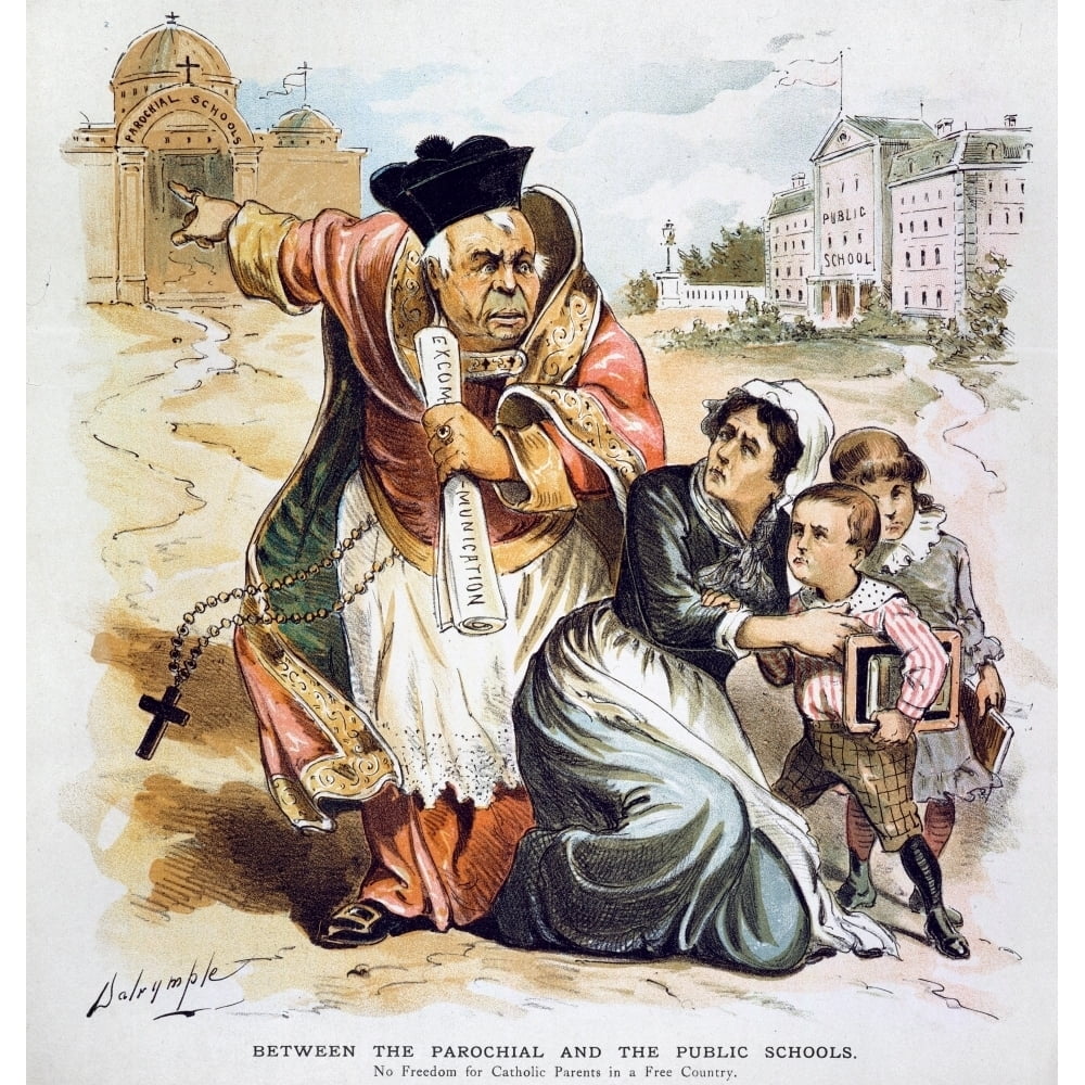 Anti-Catholic Cartoon 1889. Nan American Cartoon By Louis Dalrymple ...