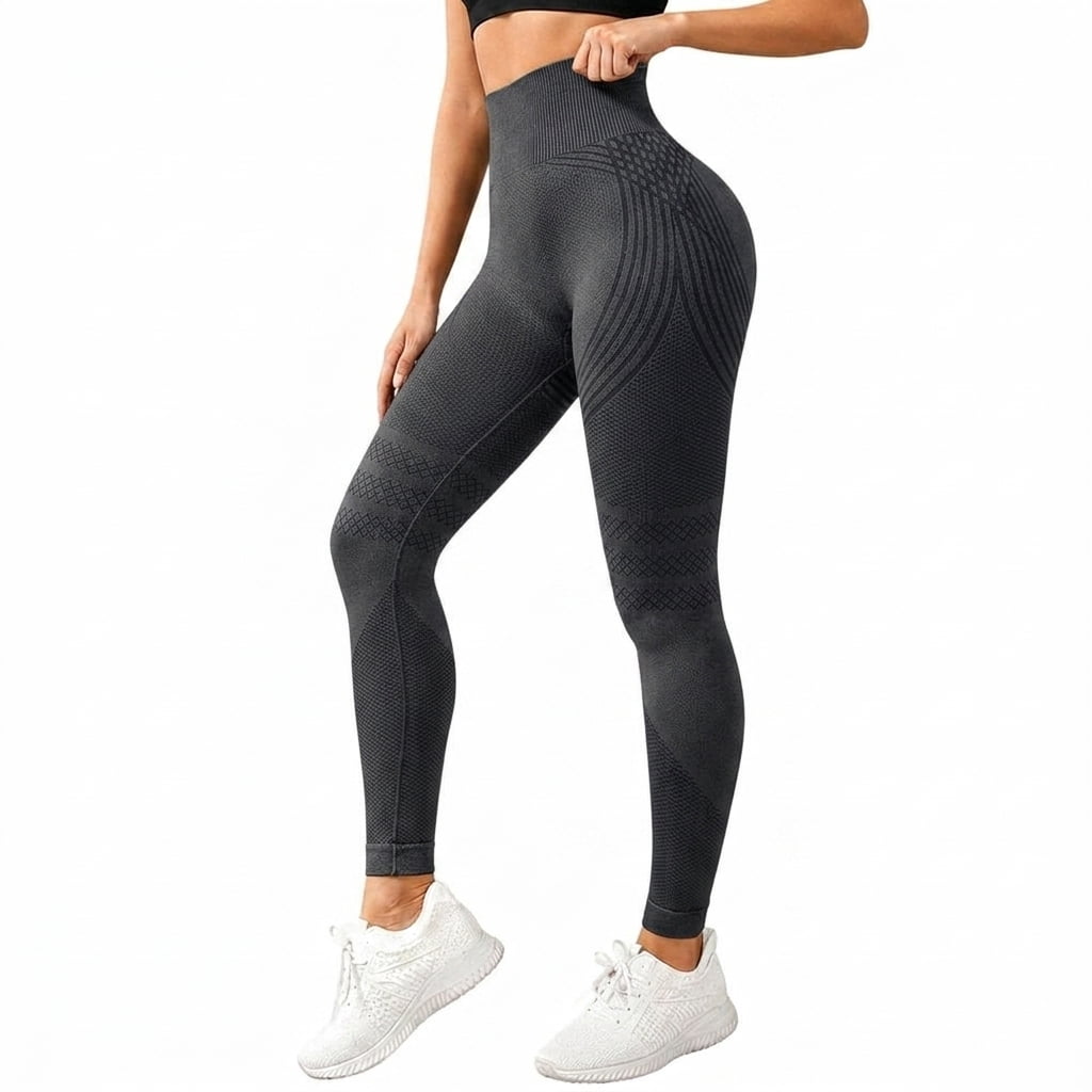 Anti Cellulite Leggings, High-Waisted Hip-Lifting Yoga Pants, Elastic ...