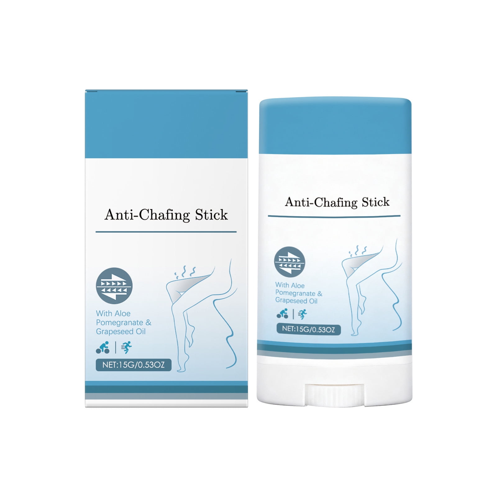 Anti-Chafing Stick 15g, Friction Defense Balm for Thighs Chest ...