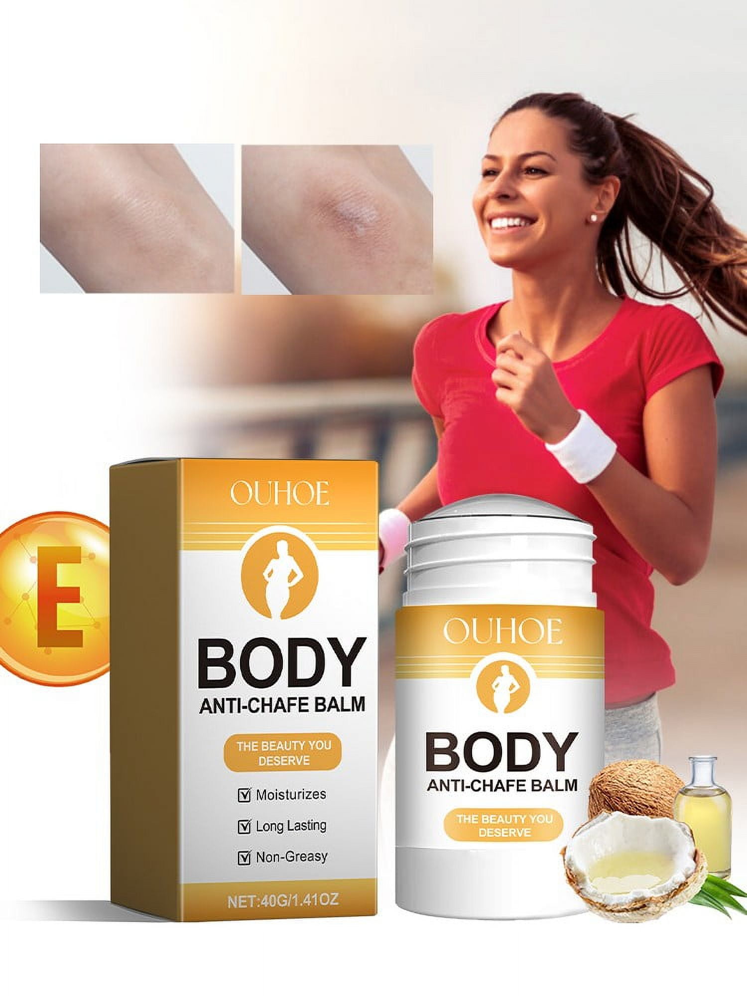 Anti Chafing Stick, Easy Application to Prevent and Reduce Body, Thigh ...