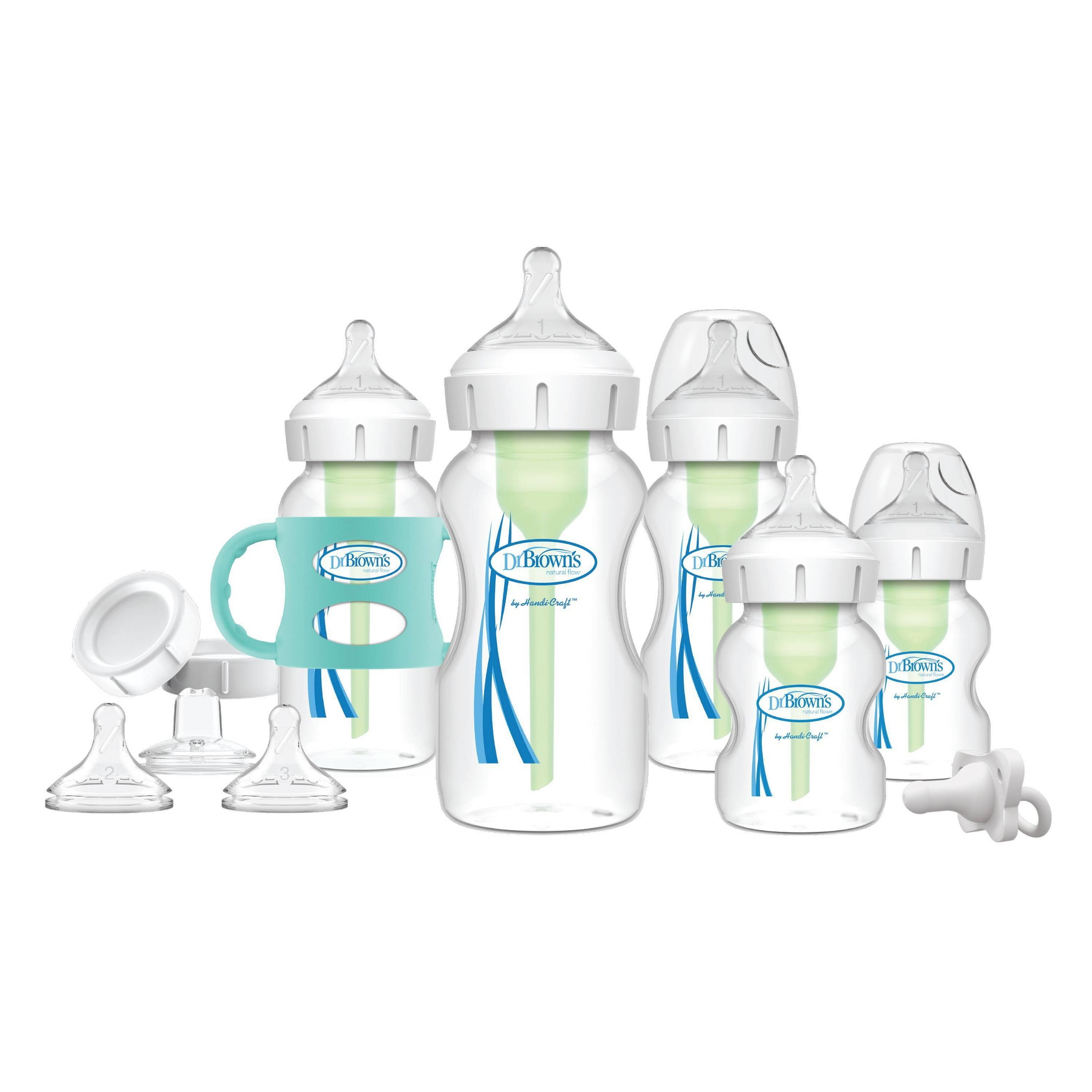 Anti-Colic Options+ Wide-Neck Baby Bottle Essentials & Sippy Spout Gift ...