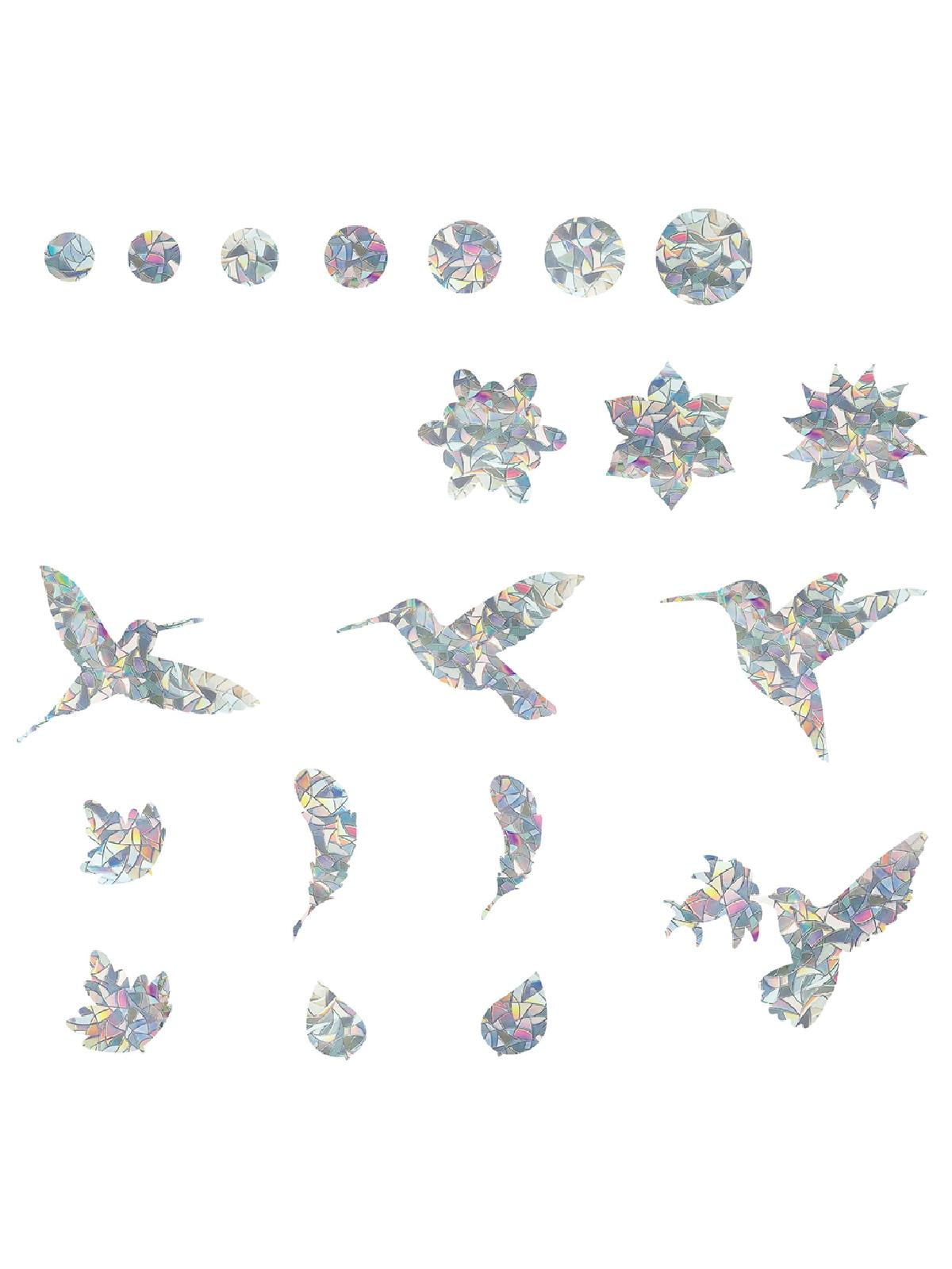 Anti-Collision Bird Safety Glass Alert Window Clings, Circle Bird ...