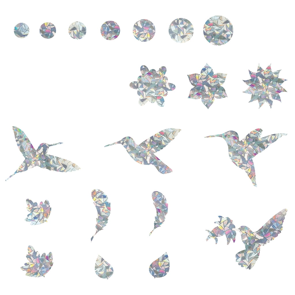 Anti-Collision Bird Safety Glass Alert Window Clings, Circle Bird ...