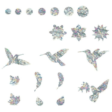 3 Sheets Anti-Collision Alert Stickers Alert Bird Window Clings Prevent ...