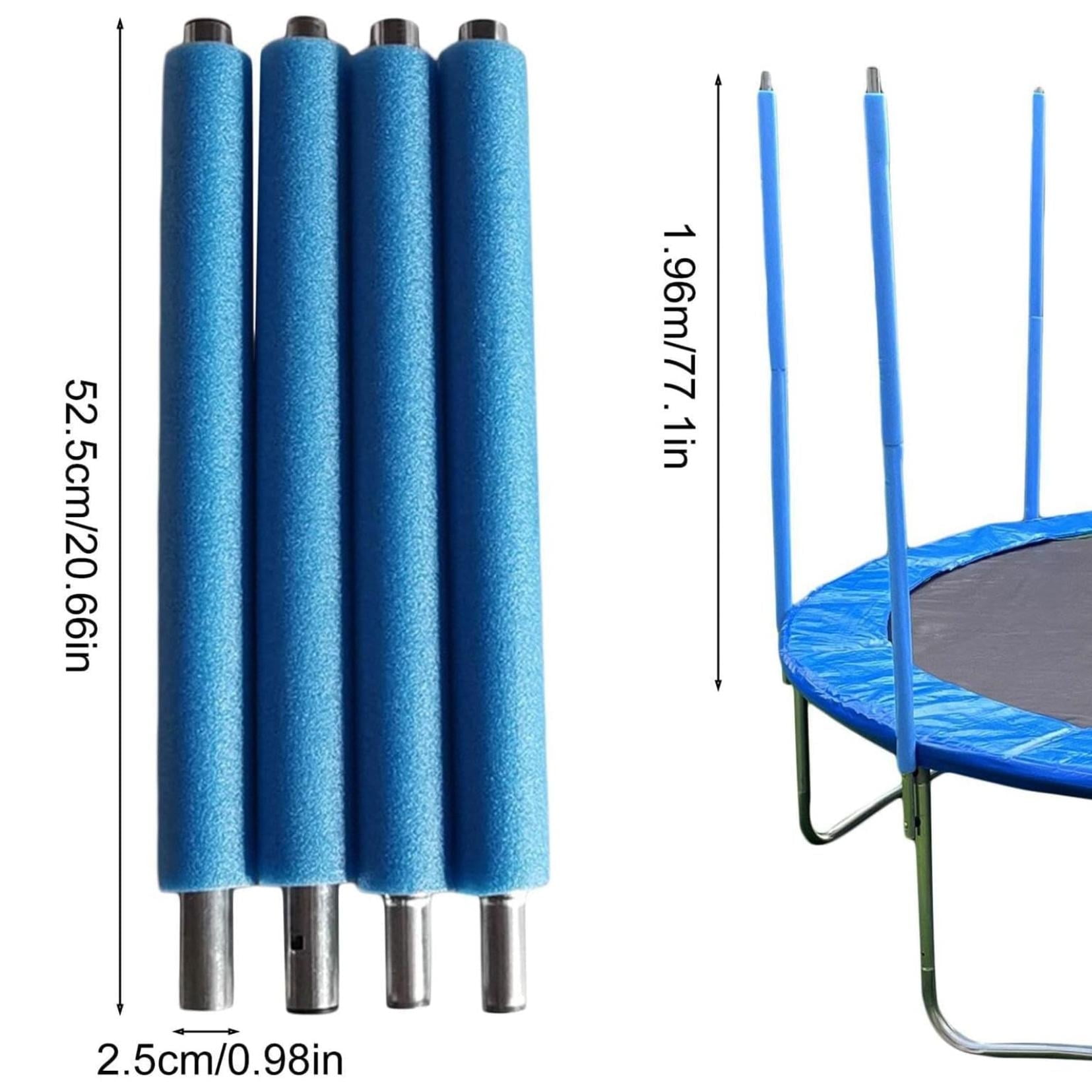 Anti-Collision Trampoline Poles with Foam Sleeve 4 Sections Trampoline ...