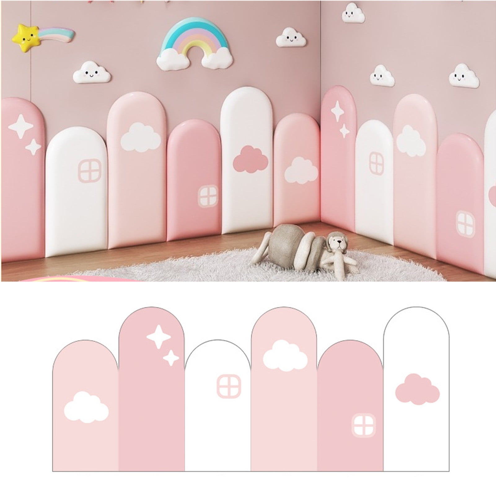Anti-Collision Wall Padding For Kids, Peel And Stick Self-Adhesive ...