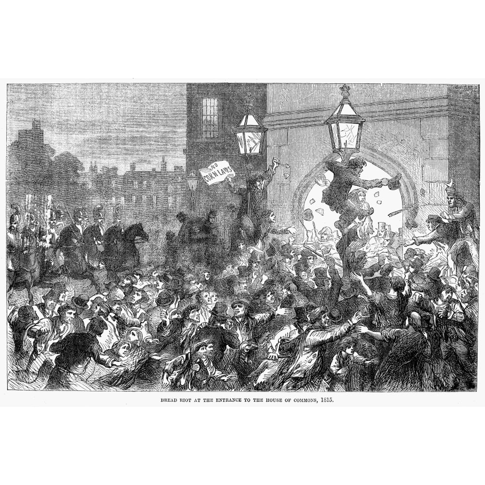 Anti-Corn Law Riot 1815. Nanti-Corn Law Riot At The House Of Commons In ...