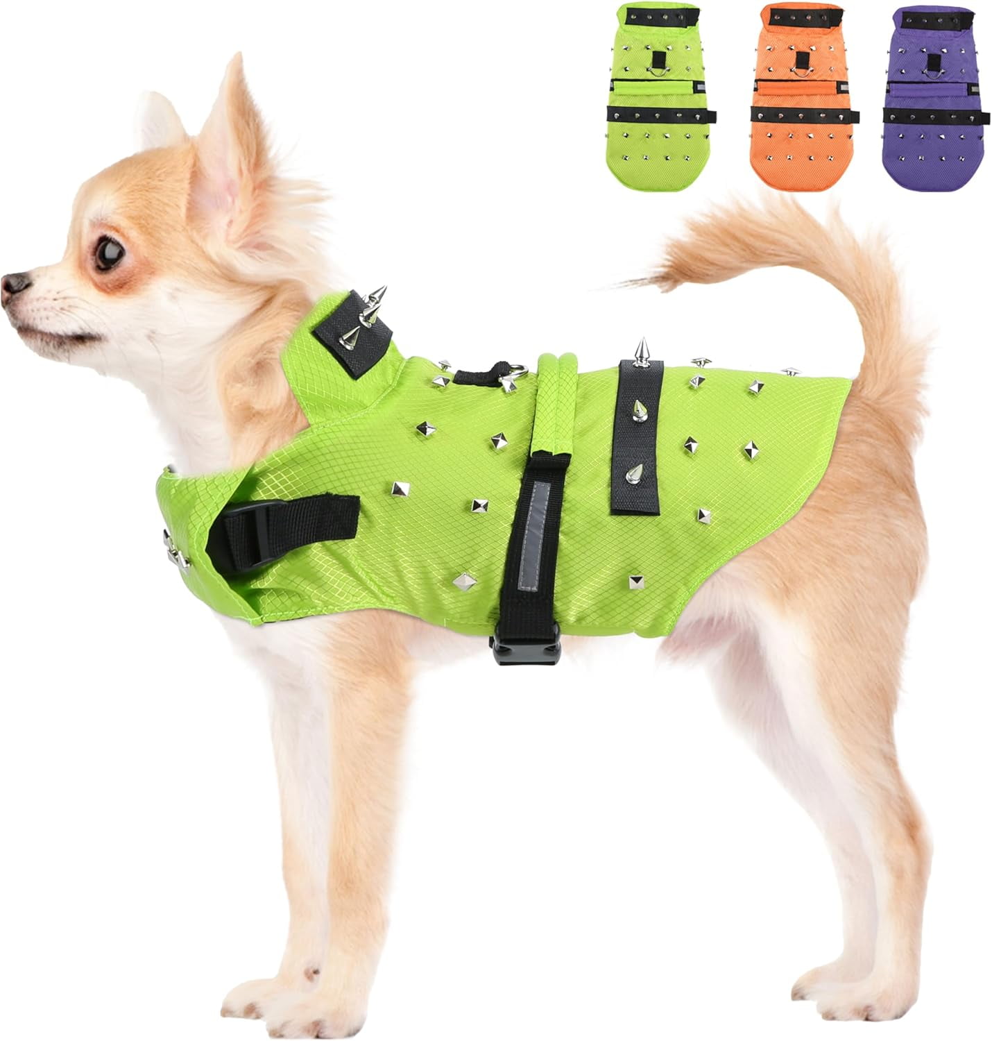 Anti Coyote Proof Vest with Spikes and Rivet, Coyote Dog Vest with ...
