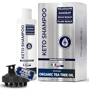 Anti Dandruff Shampoo with Scalp Brush, Sulfate Free, Medicated ...