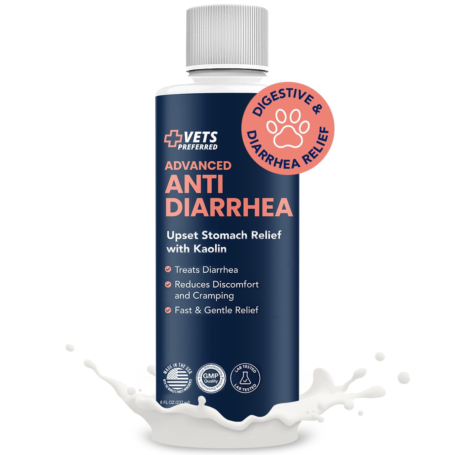 Anti Diarrhea Liquid For Dogs - Dog Diarrhea Relief With Kaolin (8 Oz ...