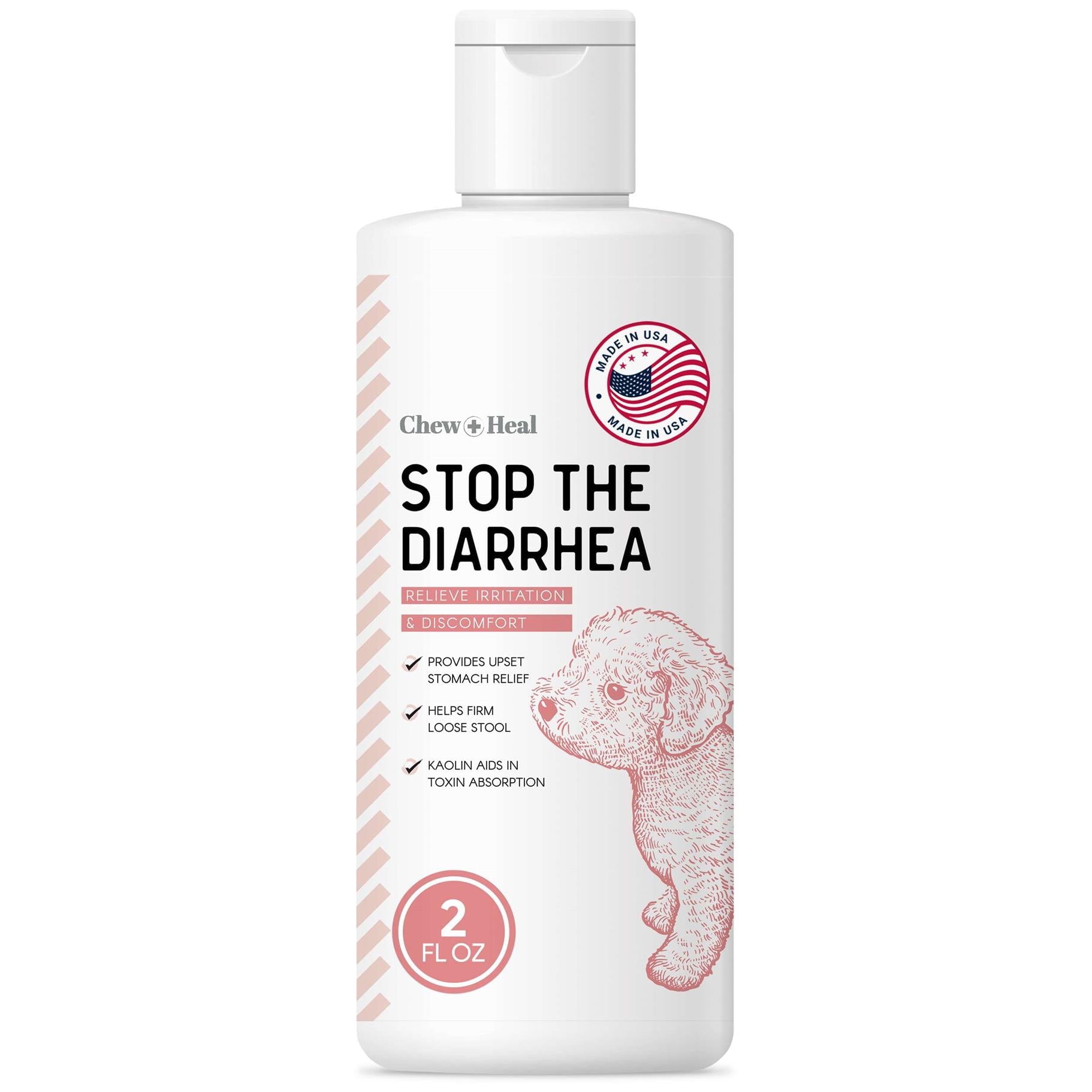 Chew + Heal Stop the Diarrhea Liquid Supplement -2 oz. - Kaolin for ...