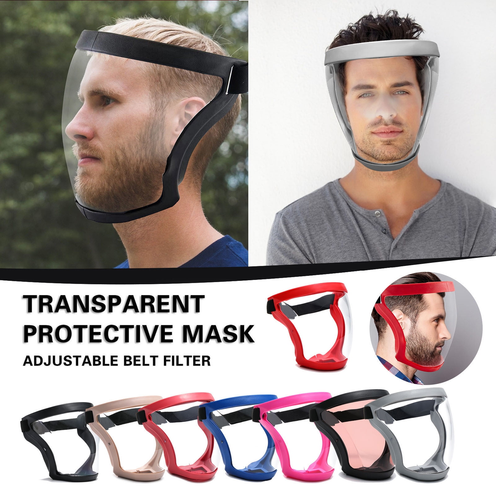 Anti-Dust & Fog-Free Face Shield, Dust Mask, Face Shield Mask, Super ...