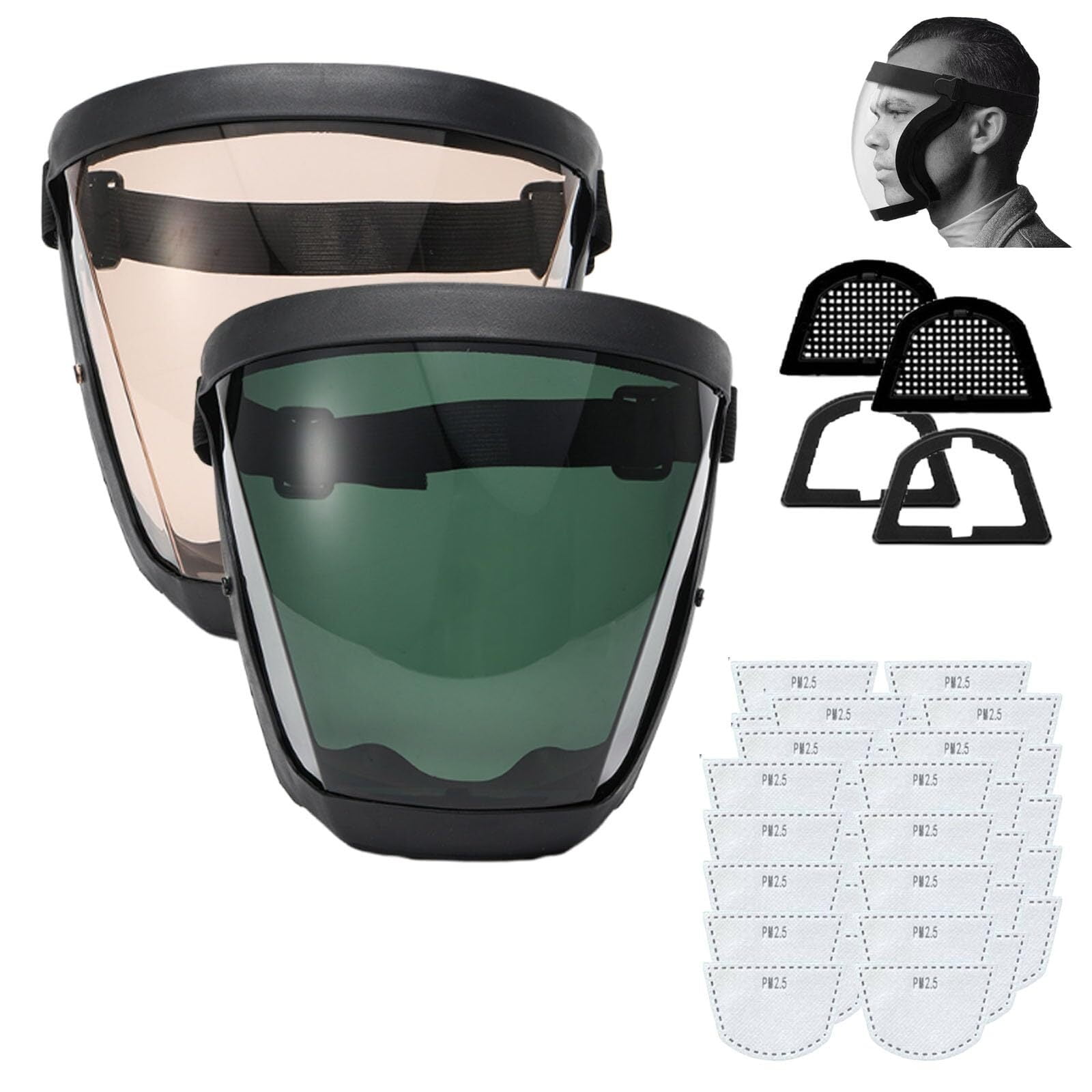 Anti-Dust & Fog-Free Face Shield for Grinding and Cutting, Face Shield ...
