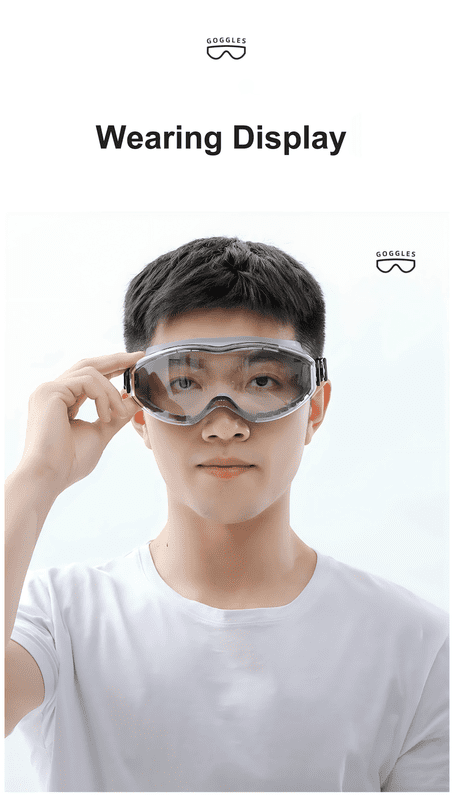 Anti Dust Goggles, Fully Sealed Safety Glasses with TPE Material, Anti ...