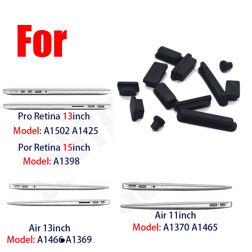 Anti Dust Plugs Port Covers for 2023-2016MacBook Air 15 13 M2 M1 A2941 ...