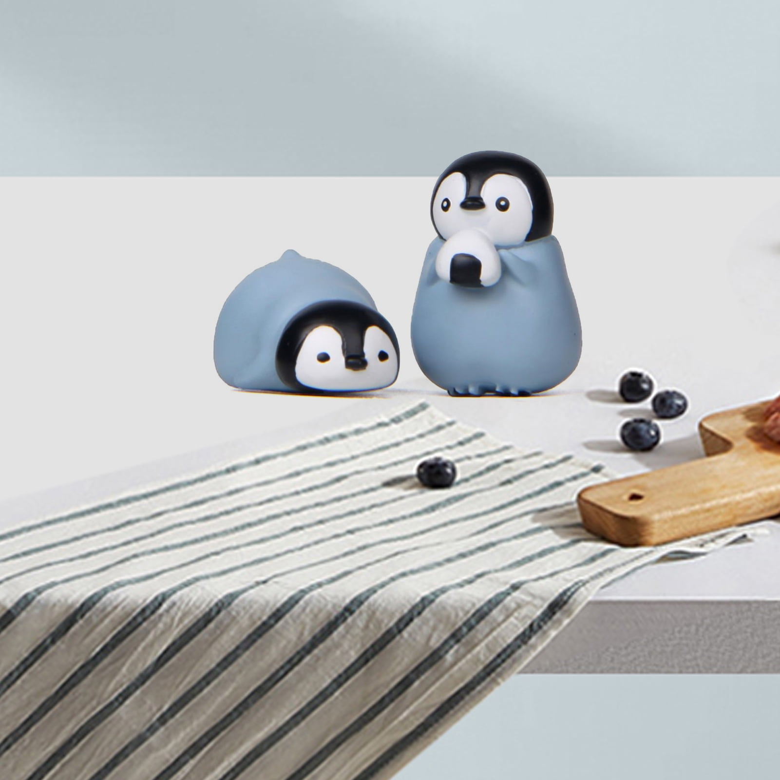 Anti-Fade Penguin Figurine - Freestanding Plastic Cake Topper, Fantasy ...