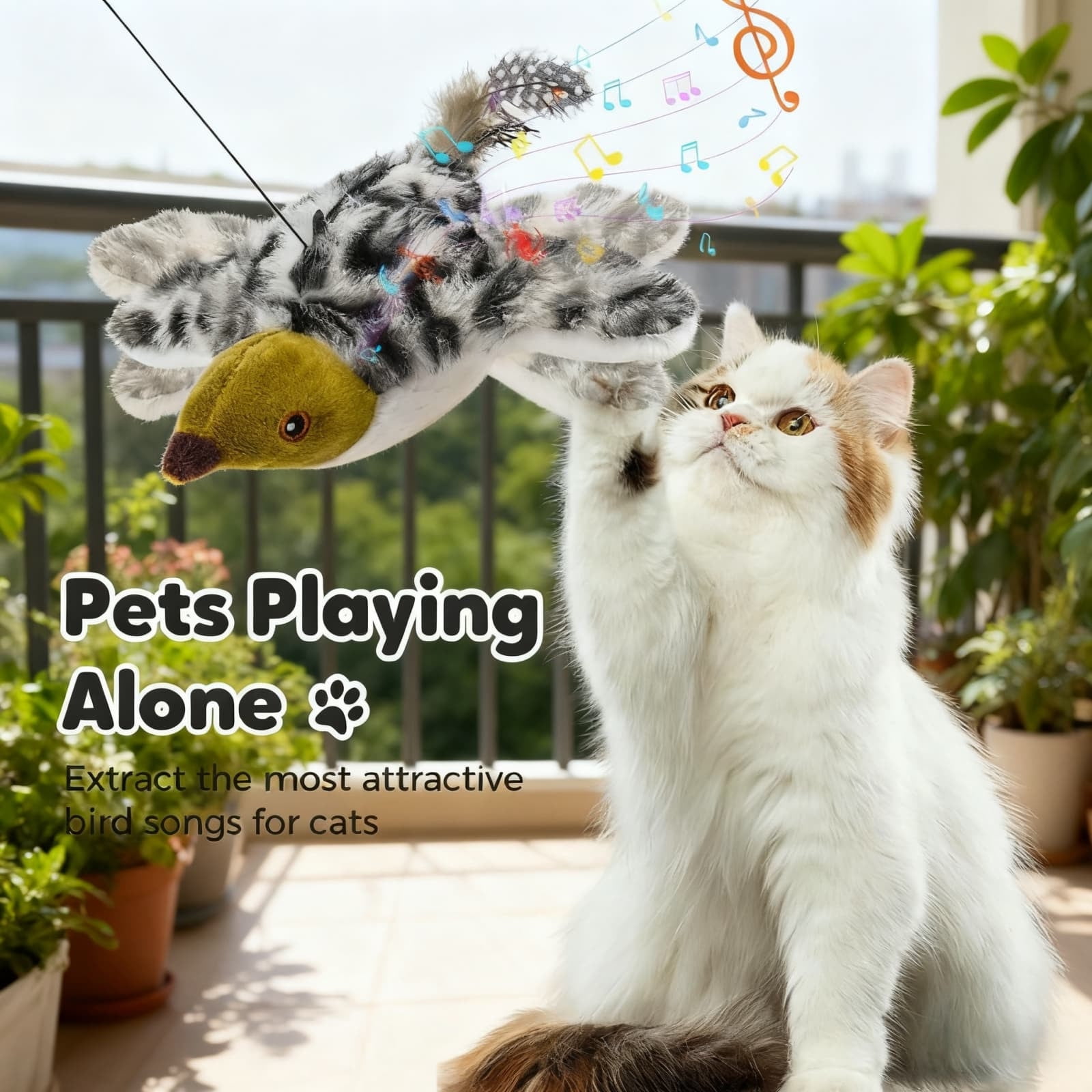 Anti-Fall Realistic-Wing 2026 Interactive Chirping Flying Bird Toy ...