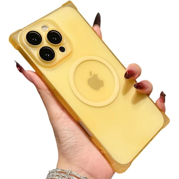 Anti-Fall Translucent Magnetic Case for iPhone 16 15 14 Plus 13 Pro Max ...