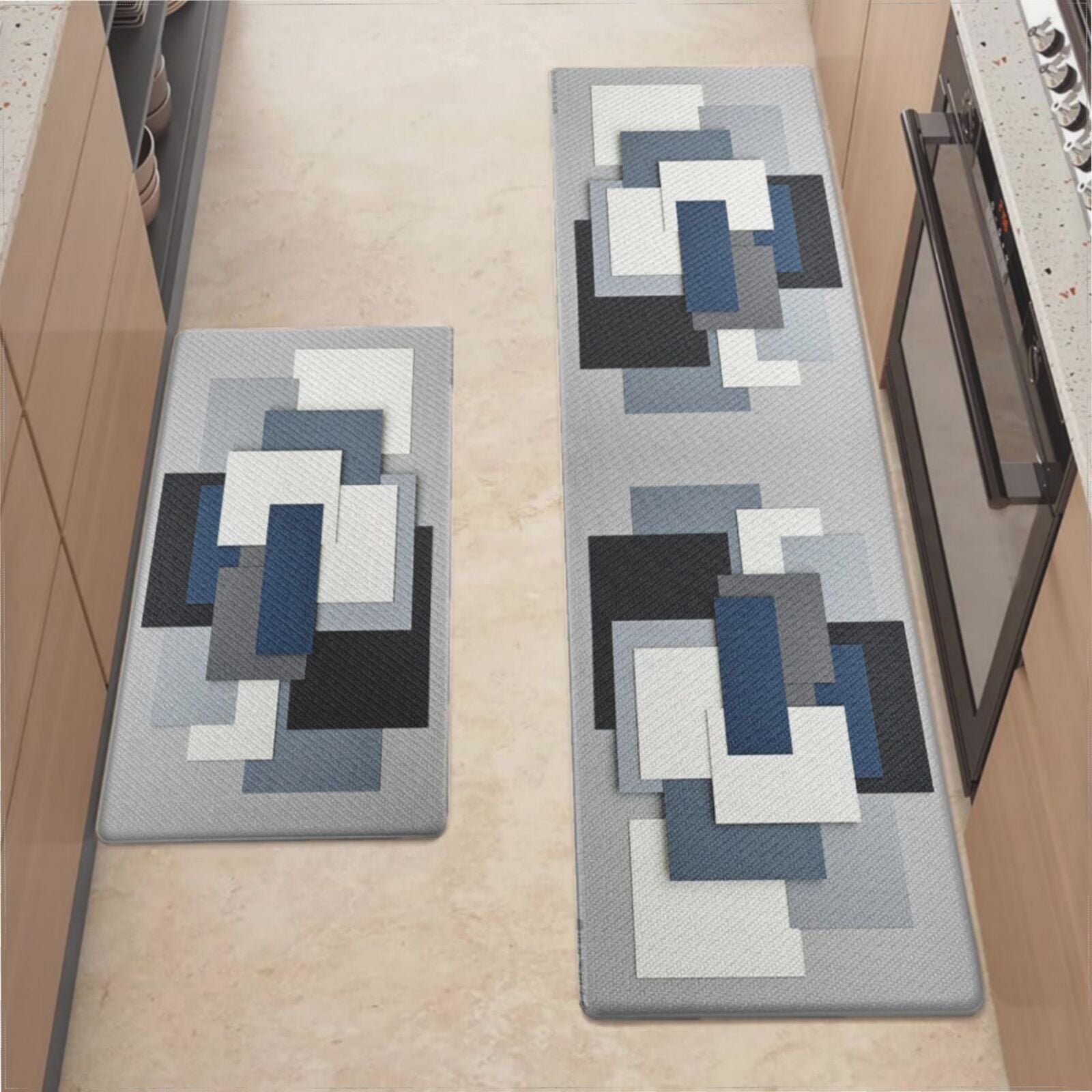 Anti Fatigue Cushioned Kitchen Mats For Floor, Waterproof Non Slip ...
