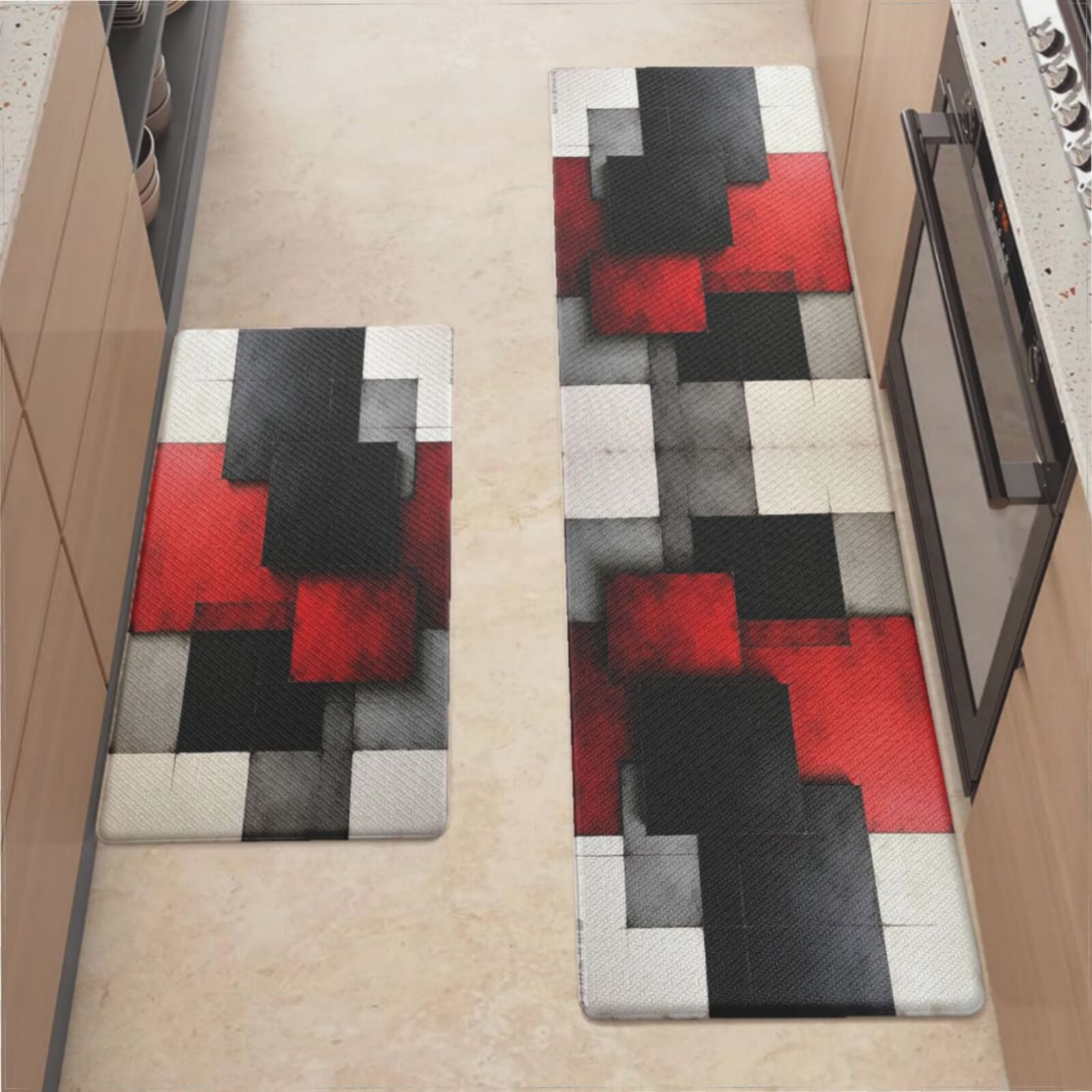 Anti Fatigue Cushioned Kitchen Mats For Floor, Waterproof Non Slip ...