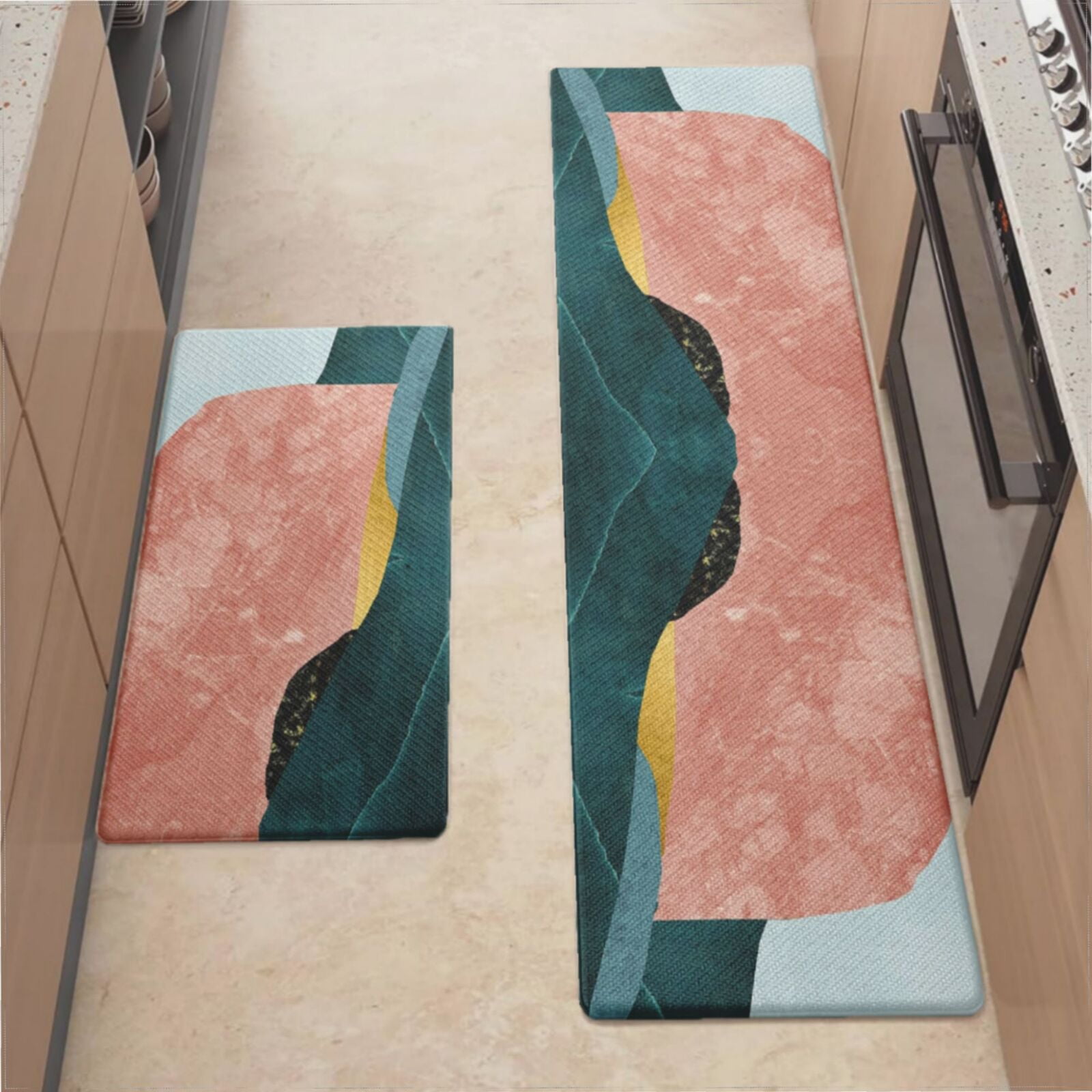 Anti Fatigue Cushioned Kitchen Mats For Floor, Waterproof Non Slip ...
