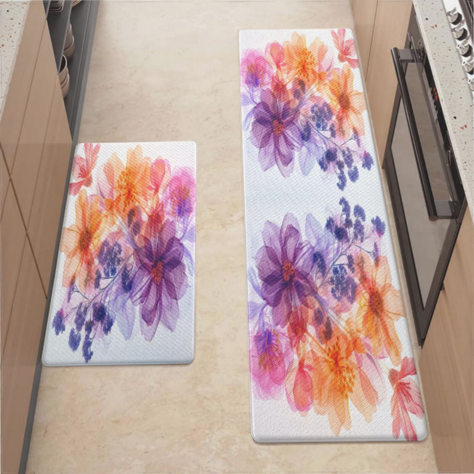 Anti Fatigue Cushioned Kitchen Mats For Floor, Waterproof Non Slip ...