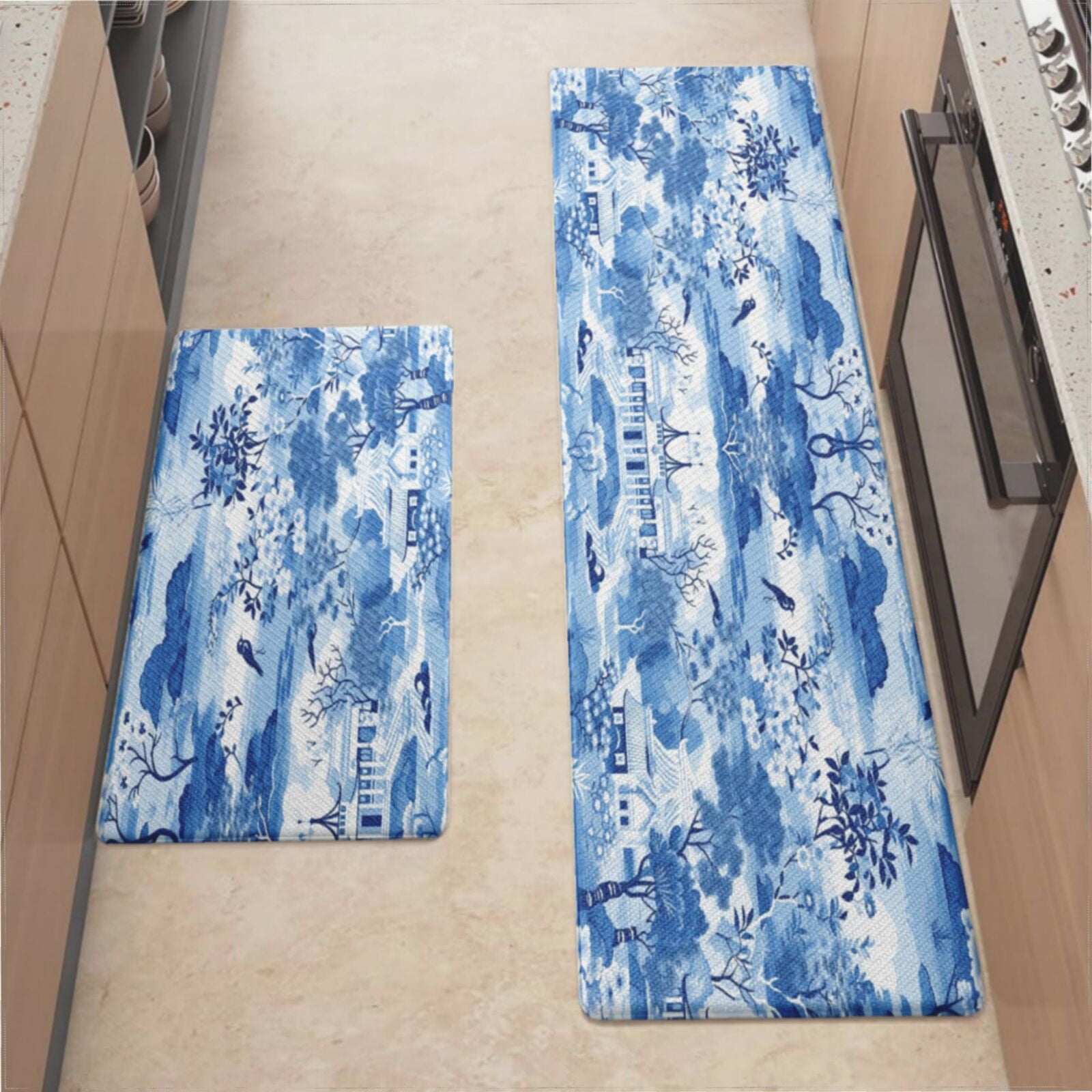 Anti Fatigue Cushioned Kitchen Mats For Floor, Waterproof Non Slip ...