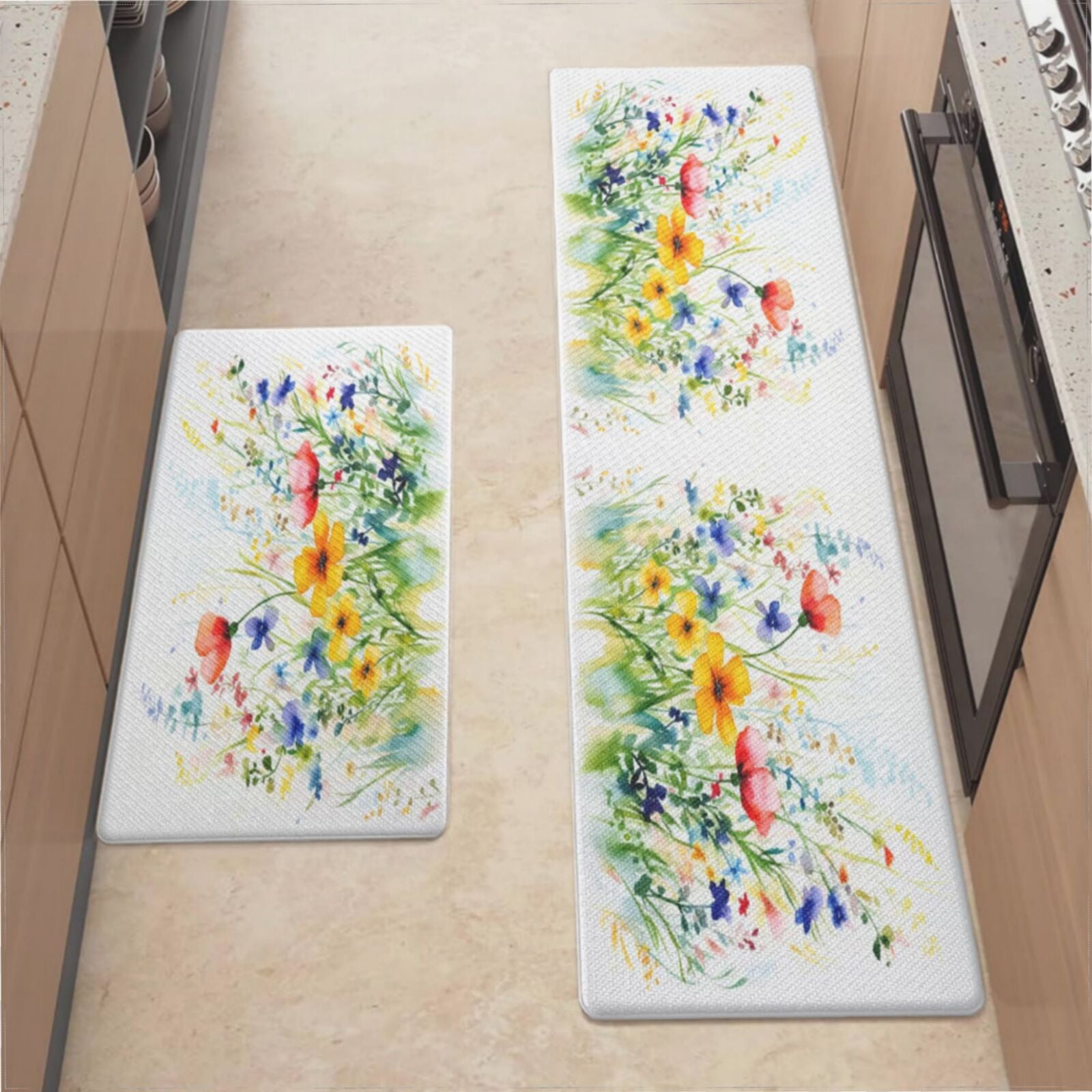 Anti Fatigue Cushioned Kitchen Mats For Floor, Waterproof Non Slip ...