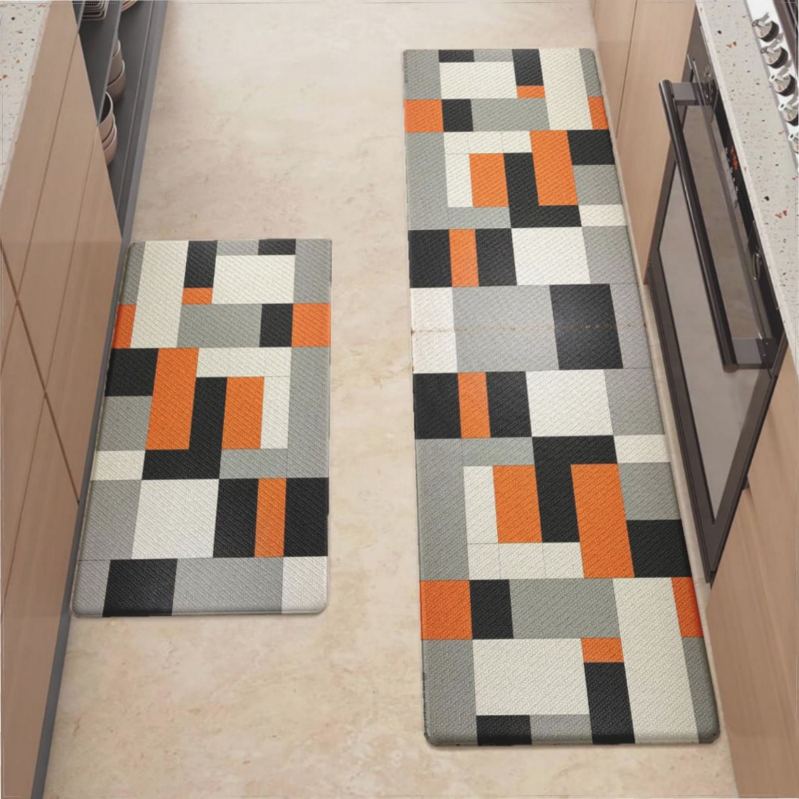 Anti Fatigue Cushioned Kitchen Mats For Floor, Waterproof Non Slip ...