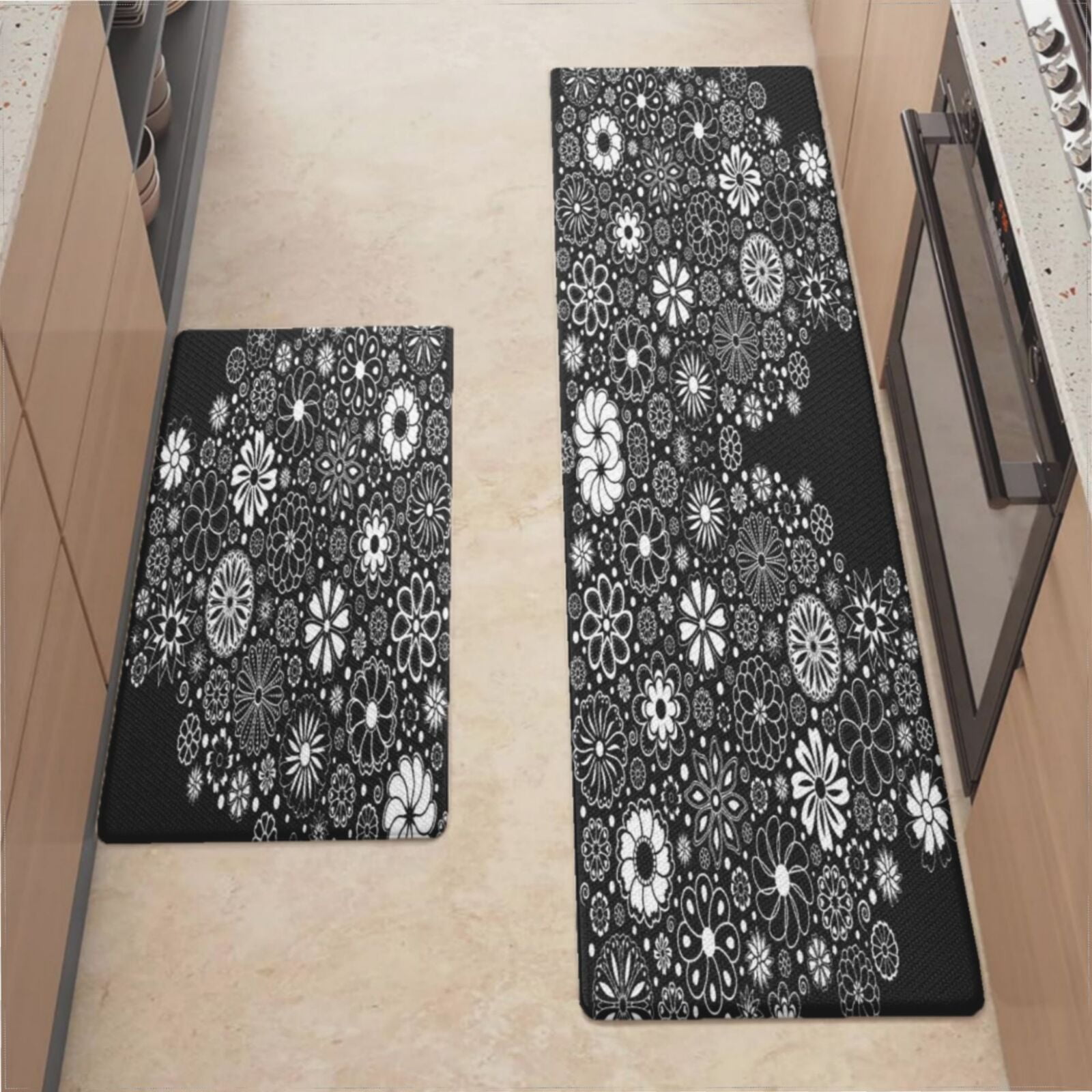 Anti Fatigue Cushioned Kitchen Mats For Floor, Waterproof Non Slip ...