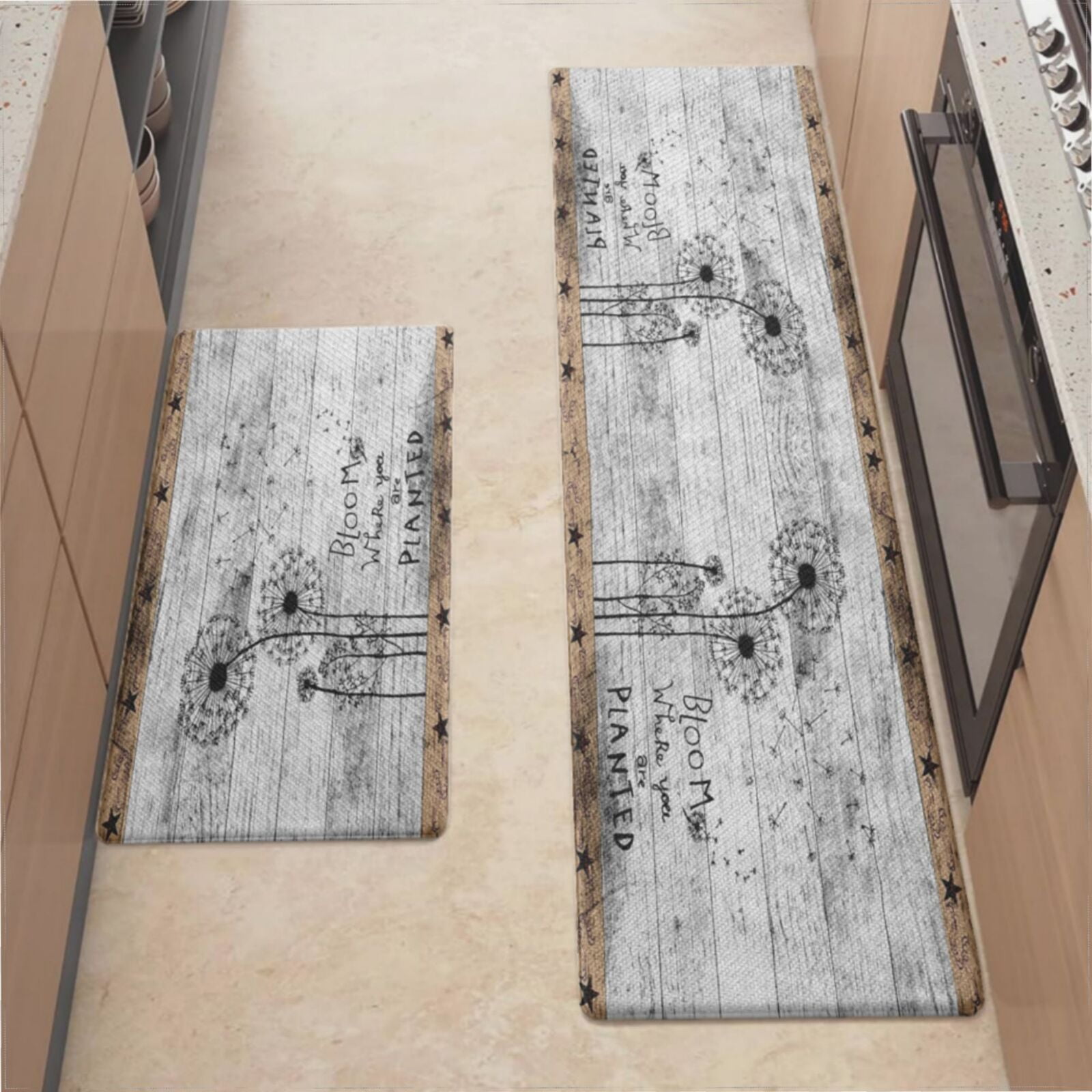 Anti Fatigue Cushioned Kitchen Mats For Floor, Waterproof Non Slip ...