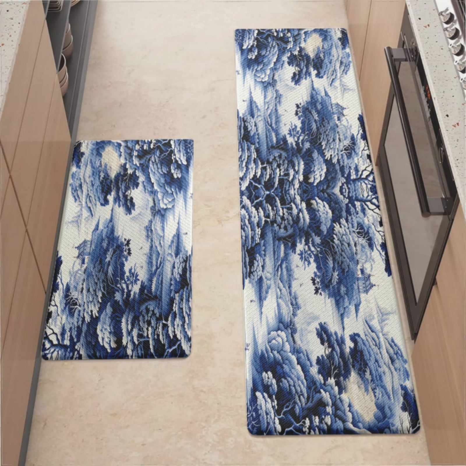 Anti Fatigue Cushioned Kitchen Mats For Floor, Waterproof Non Slip ...