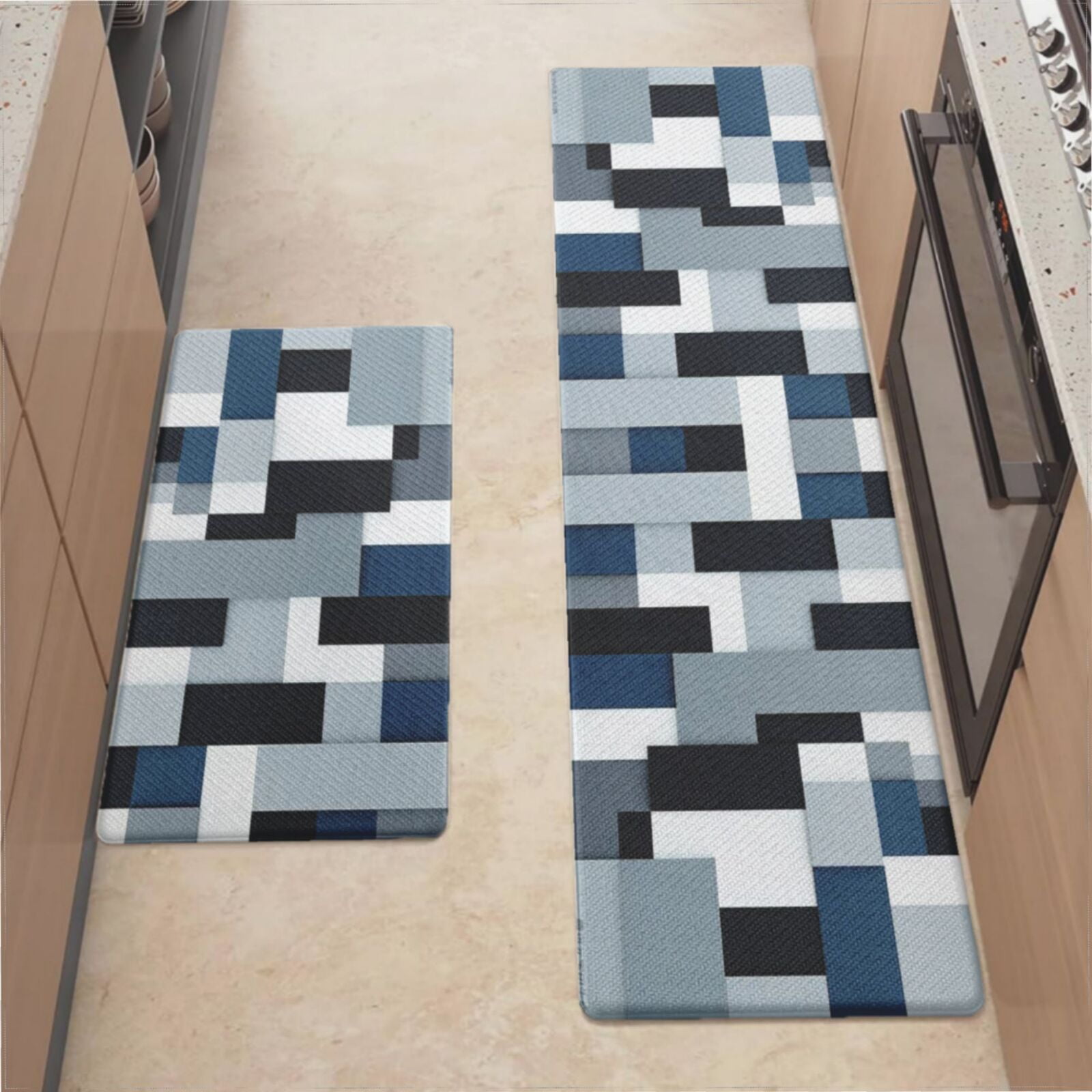 Anti Fatigue Cushioned Kitchen Mats For Floor, Waterproof Non Slip ...