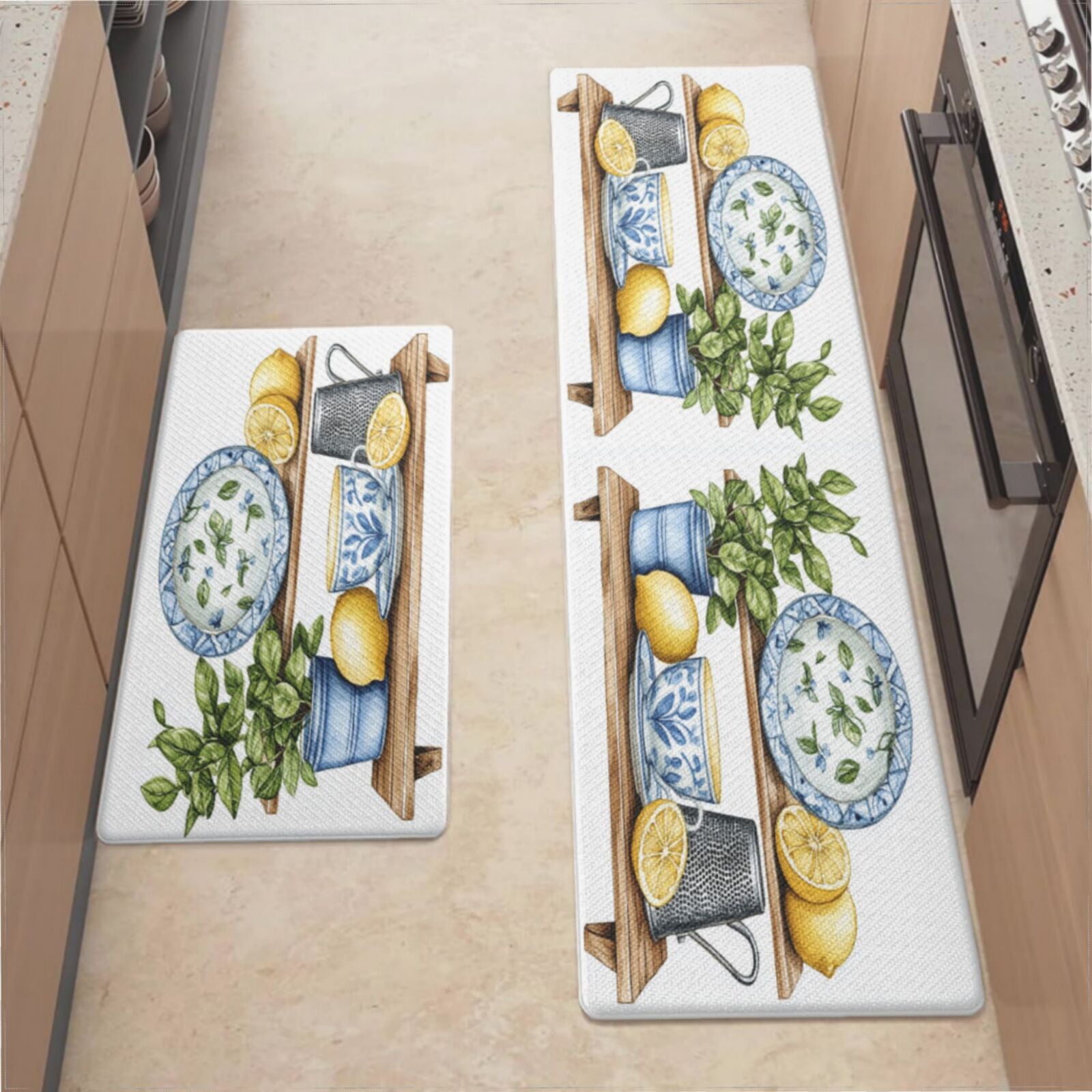 Anti Fatigue Cushioned Kitchen Mats For Floor, Waterproof Non Slip ...